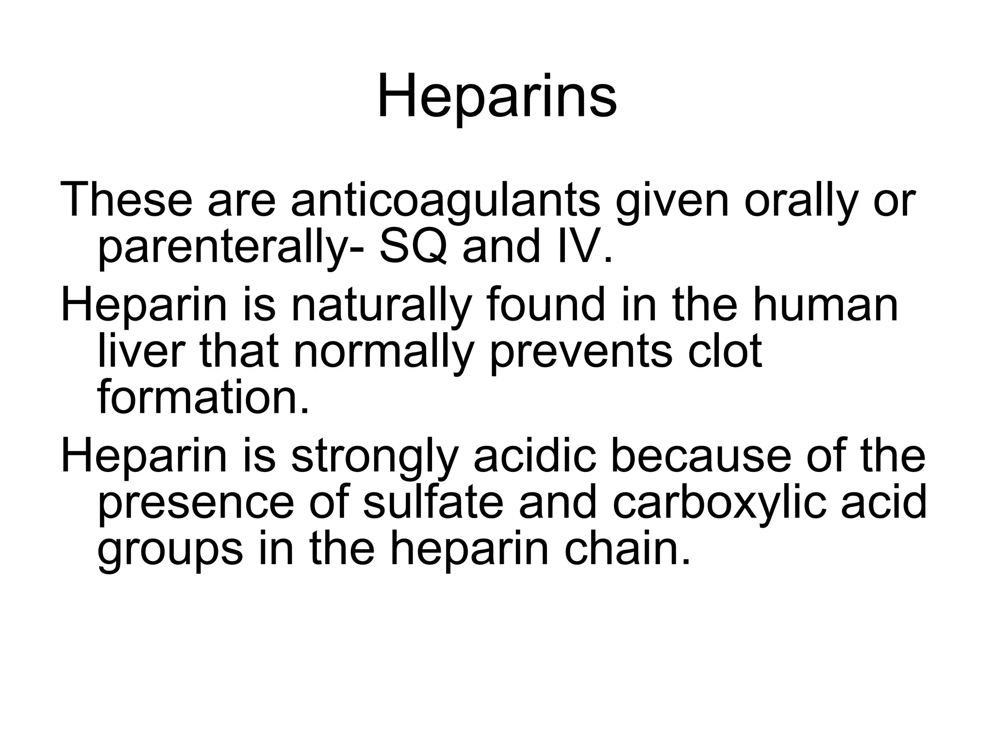 Pharmacology Hematologic Drugs | PPT