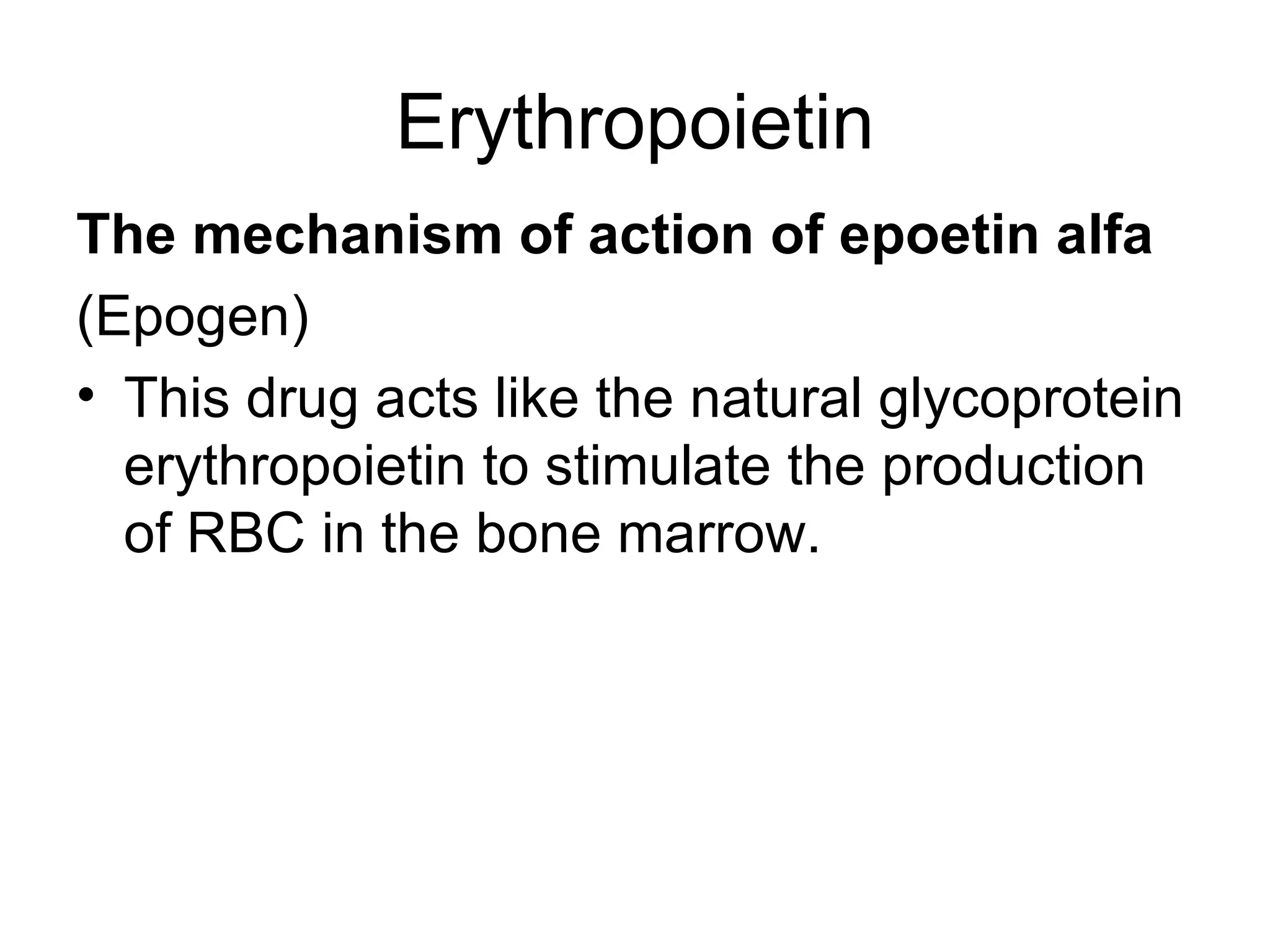 Pharmacology Hematologic Drugs | PPT