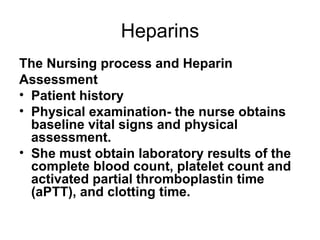 Pharmacology Hematologic Drugs | PPT