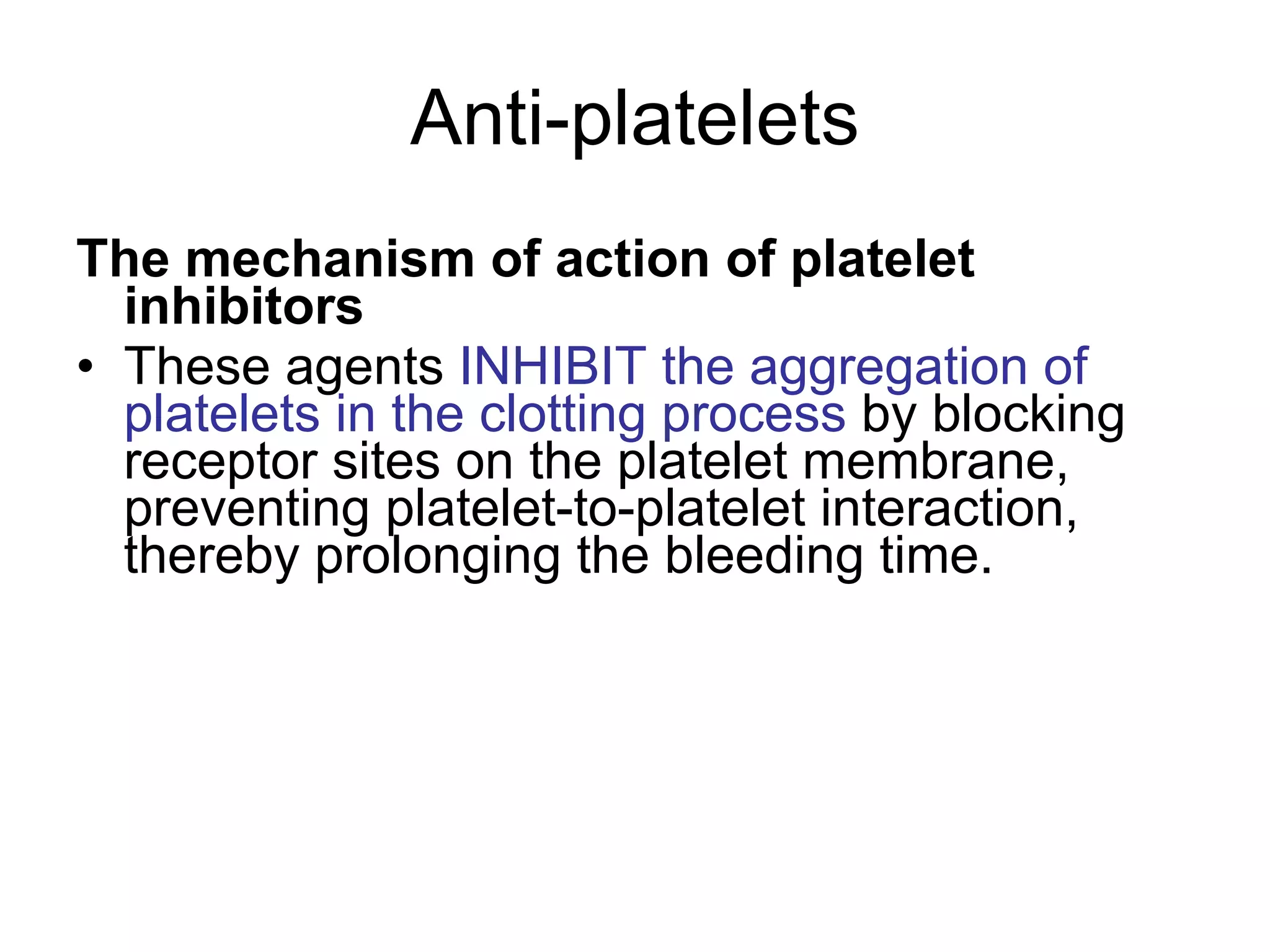 Pharmacology Hematologic Drugs | PPT