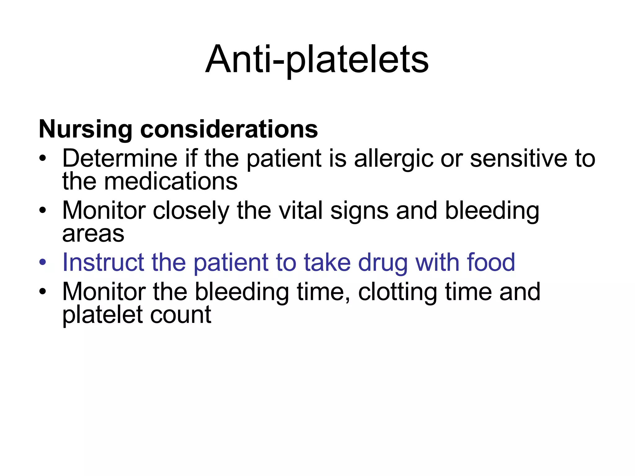 Pharmacology Hematologic Drugs | PPT