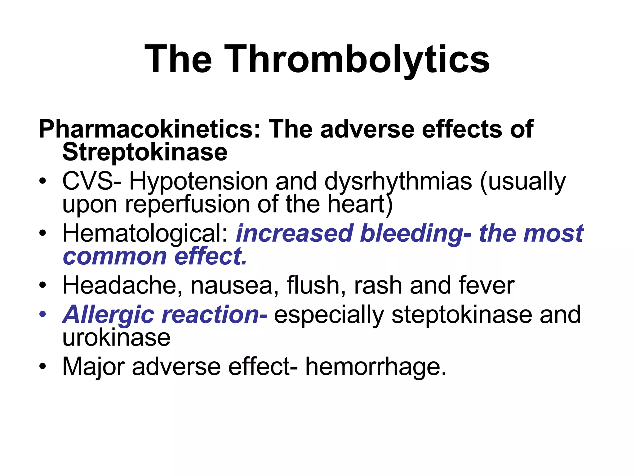 Pharmacology Hematologic Drugs | PPT