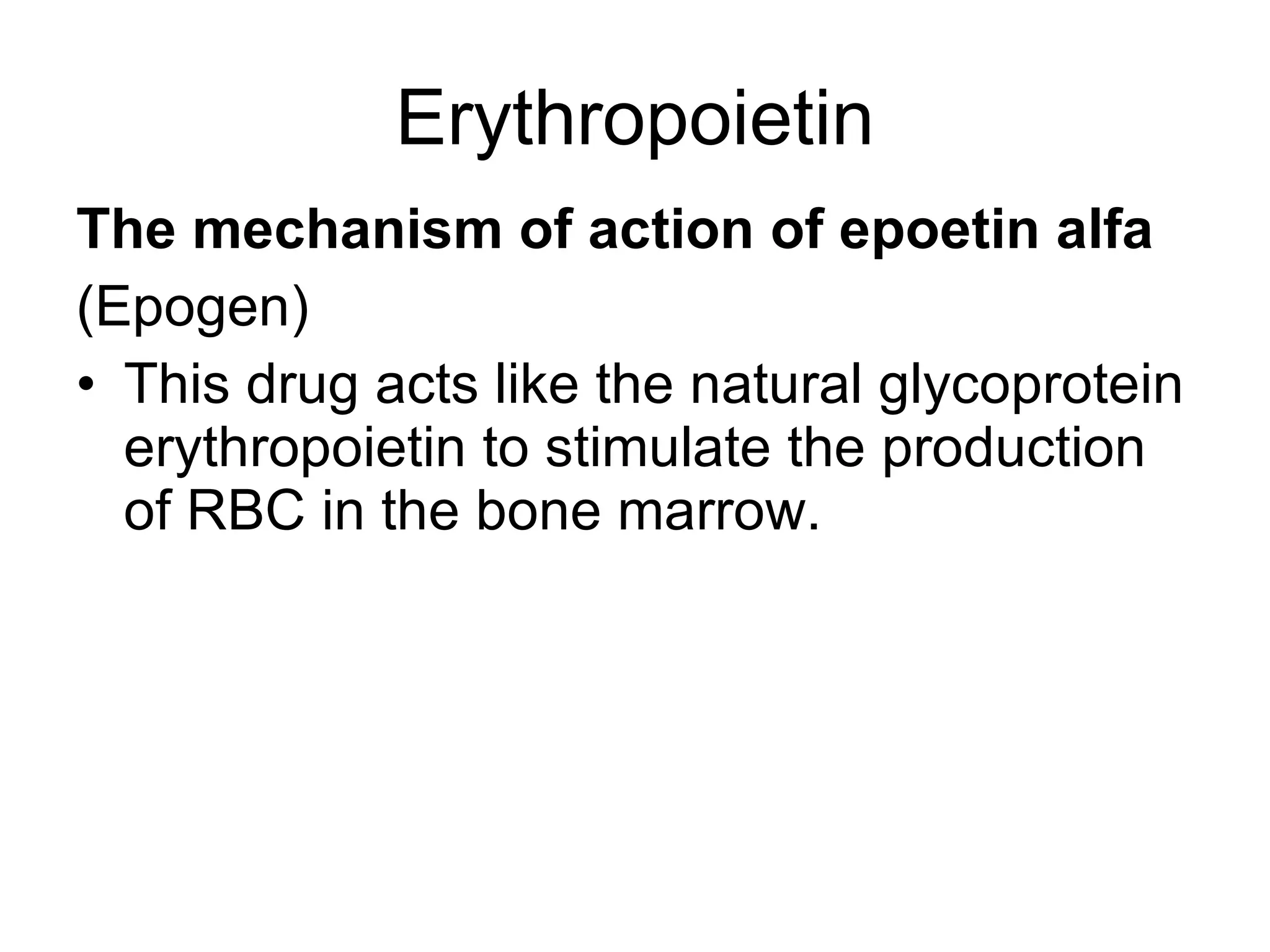 Pharmacology Hematologic Drugs | PPT