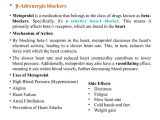 Pharmacology-II Unit-I. Pharmacology of Drugs Acting on Cardio Vascular ...