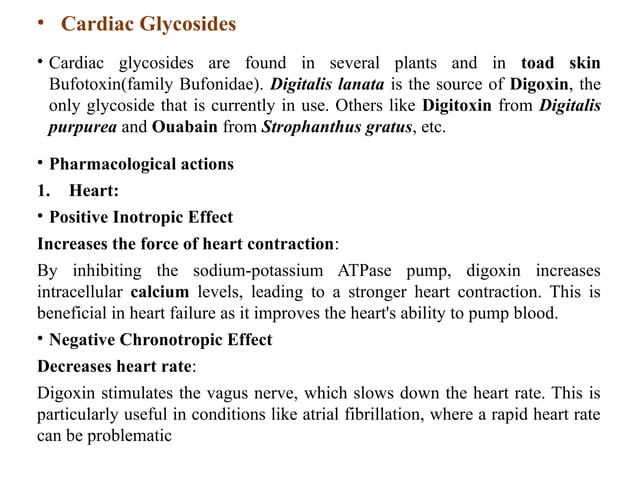 Pharmacology-II Unit-I. Pharmacology of Drugs Acting on Cardio Vascular System | PPTX | Heart ...