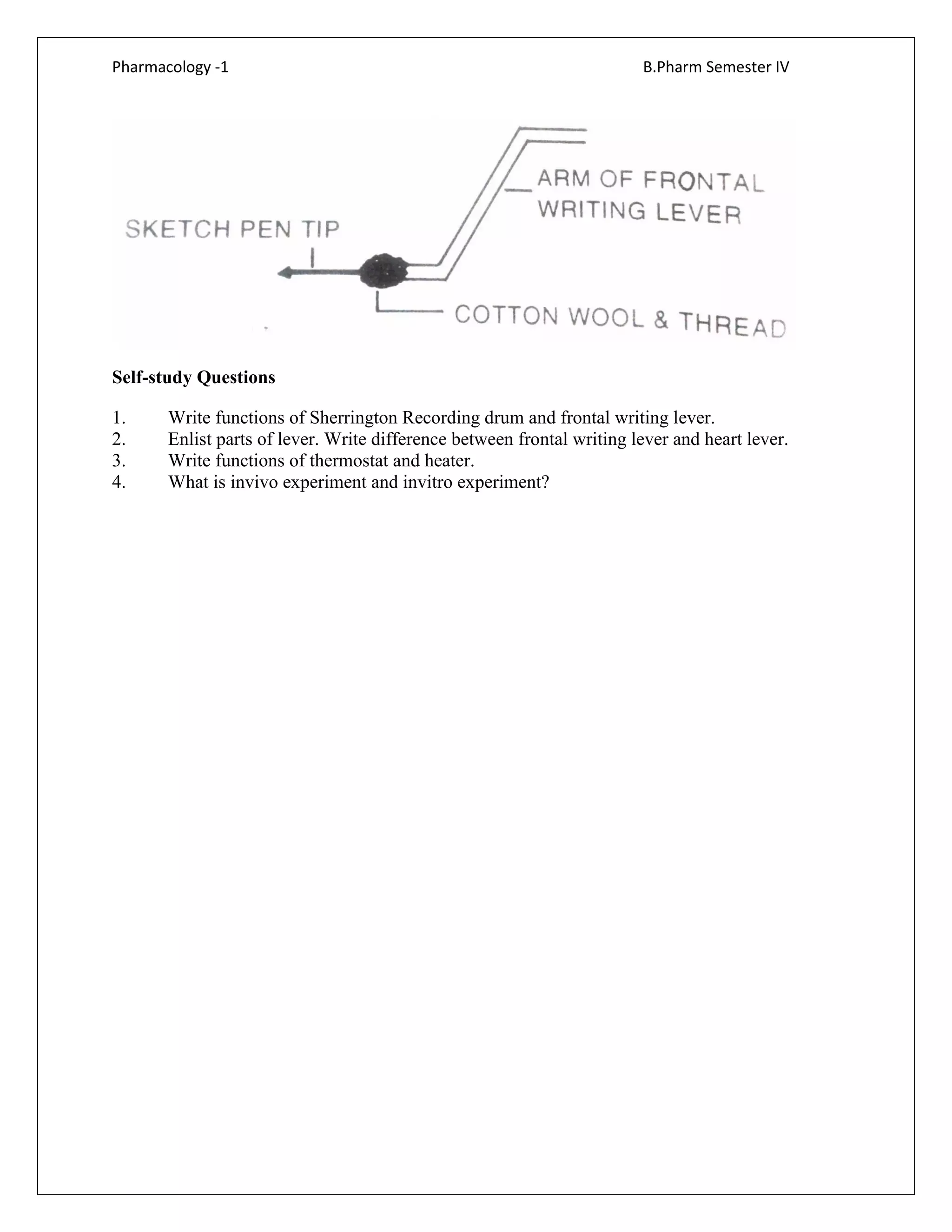 Pharmacology-I_sem-4_RDP lab manual | PDF