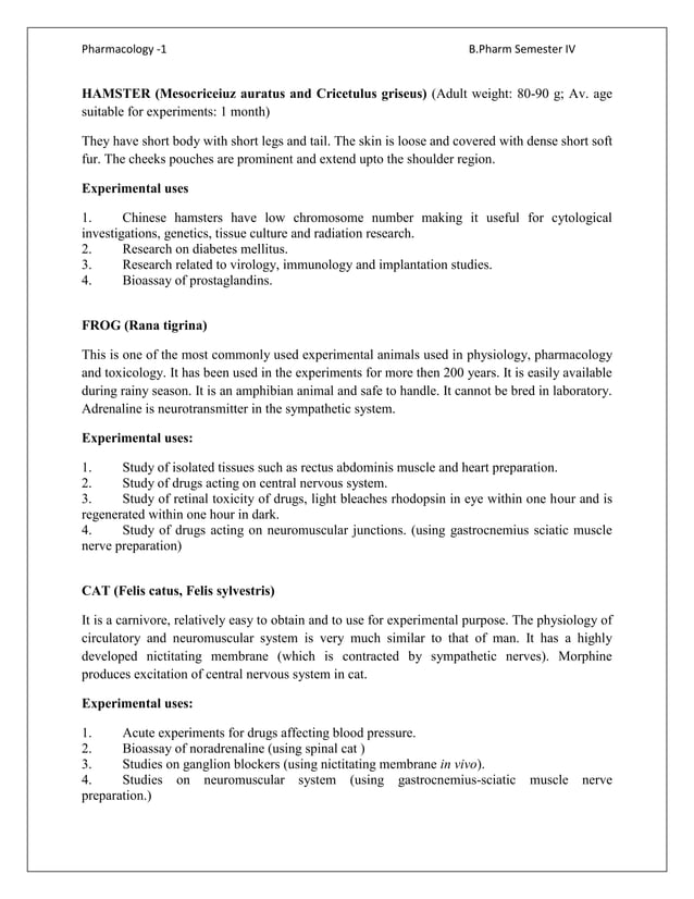 Pharmacology-I_sem-4_RDP lab manual | PDF | Chemistry | Science