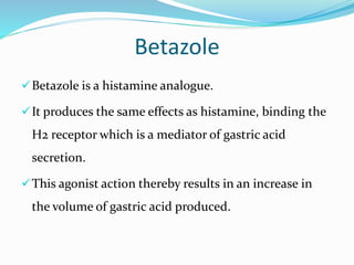 Pharmacology of AUTOCOIDS : HISTAMINE & ITS SYNTHETIC ANALOGUES | PPTX