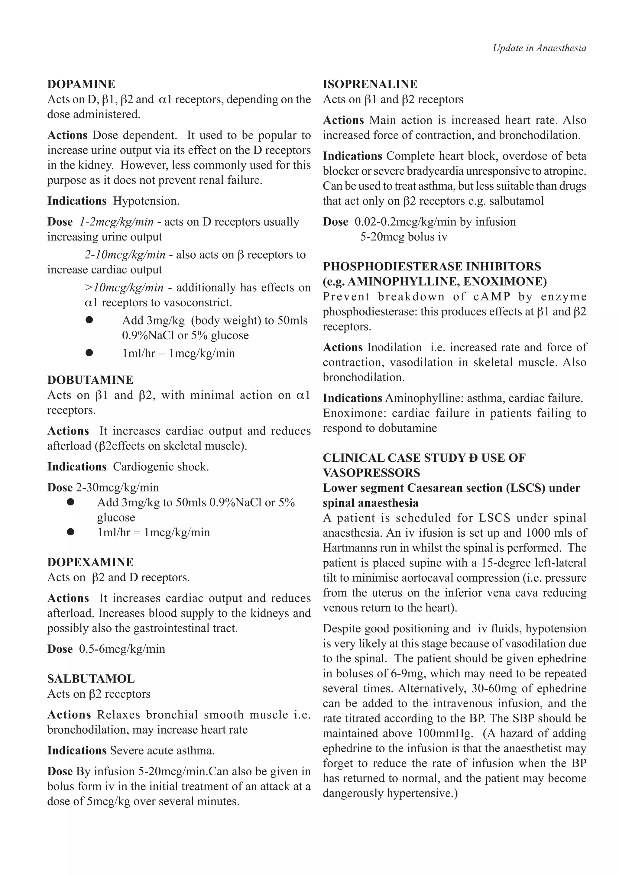 Pharmacology of-vasopressors-and-inotropes | PDF | Heart and Cardiovascular Diseases | Diseases ...