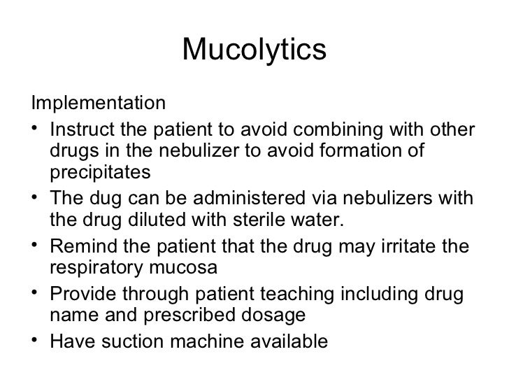 Pharmacology Respiratory Drugs