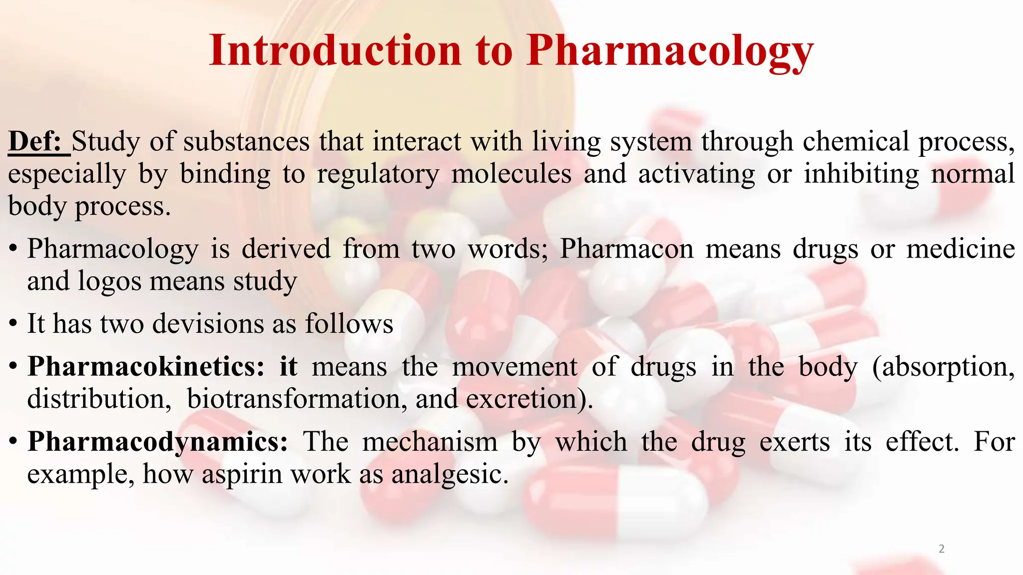 Pharmacology slideshare .pharmacology pptx | PPTX