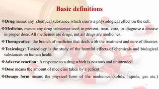 Pharmacology slideshare .pharmacology pptx | PPTX