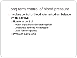 control of blood pressure | PPTX