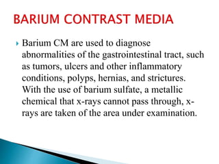 Pharmacology and contrast agents | PPTX