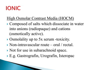 Pharmacology and contrast agents | PPTX