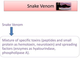 Poisoning-Animal(Snake,Scorpion,Spider)Plant(Mushroom) | PPT