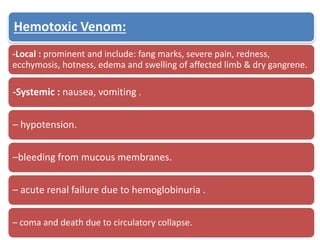 Poisoning-Animal(Snake,Scorpion,Spider)Plant(Mushroom) | PPT