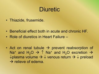 Pharmacologycal approaches of Heart Failure | PPT