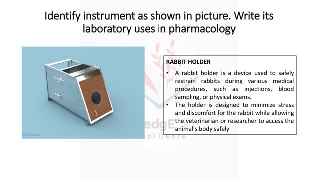Pharmacology Experiment based Questions With Answer Keys | PPT | Free ...