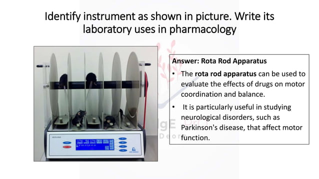 Pharmacology Experiment based Questions With Answer Keys | PPT | Free ...