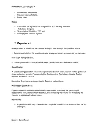Pharmacology chapter No 7 full notes.pdf