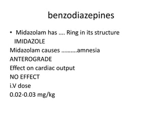 anesthesia-Pharmacology class | PPTX