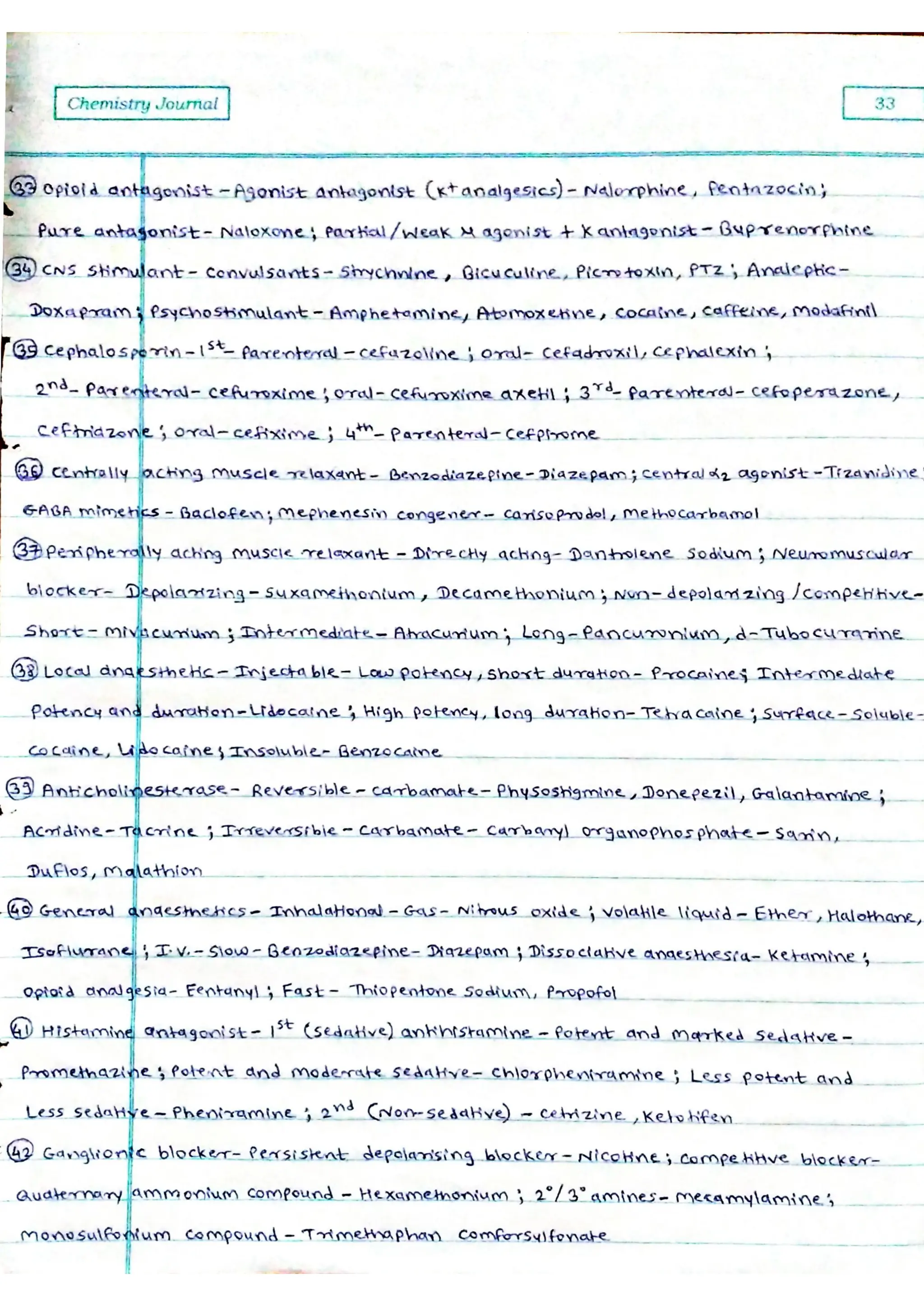 Pharmacology Classifications | PDF