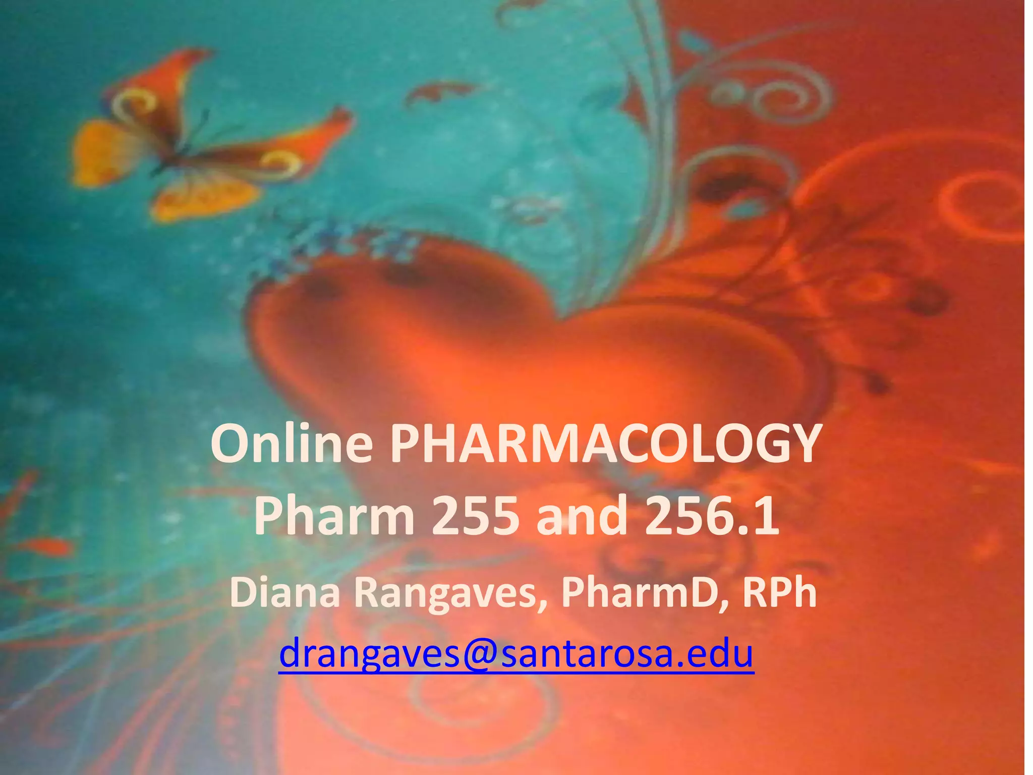 Pharmacology courses online | PPT