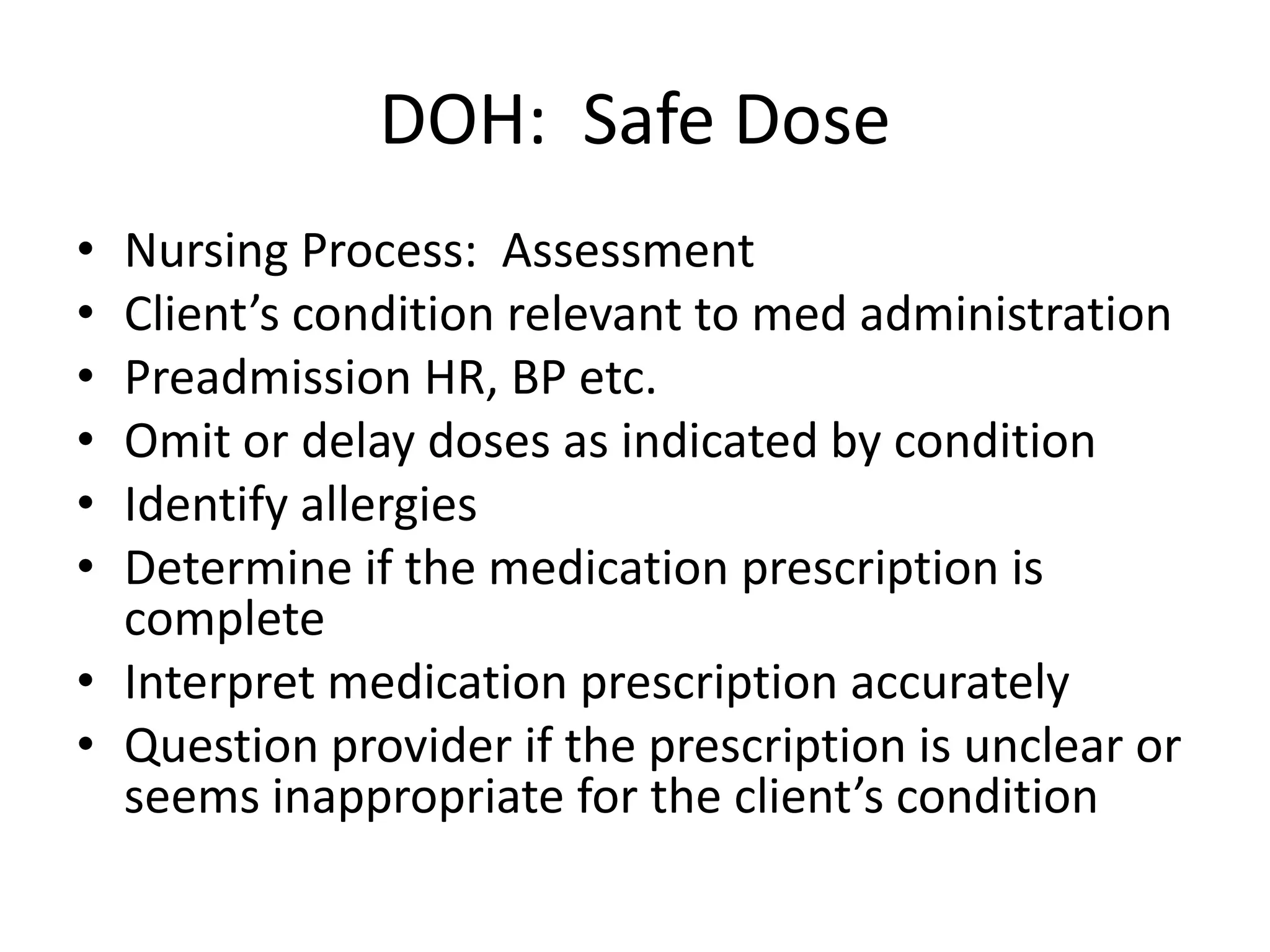 Pharmacology doh safe dose | PPT