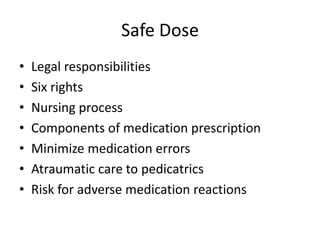 Pharmacology doh safe dose | PPT