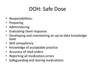 Pharmacology doh safe dose | PPT