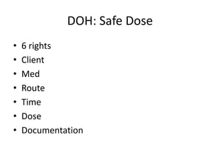 Pharmacology doh safe dose | PPT