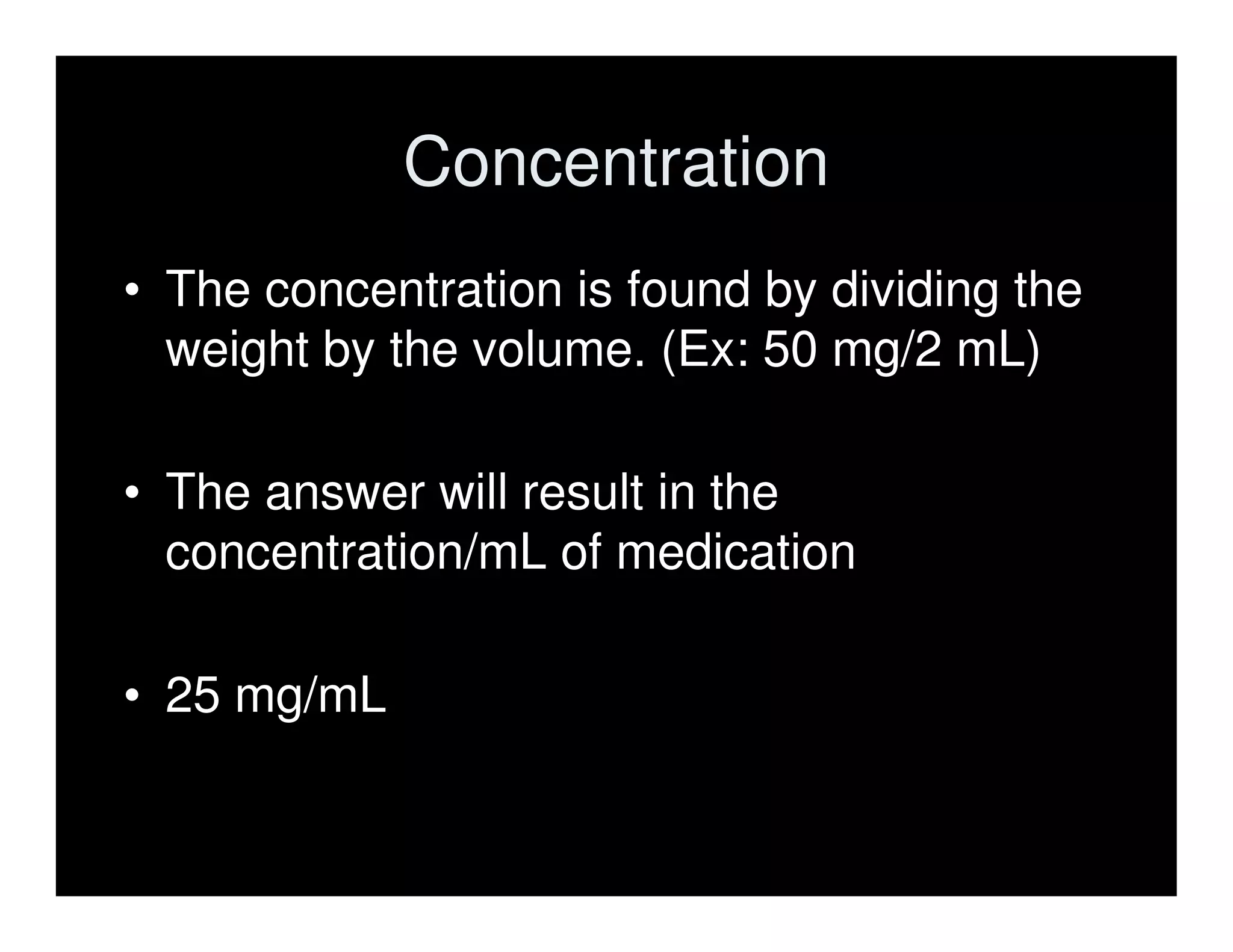 Pharmacology drug dosage calculations | PDF