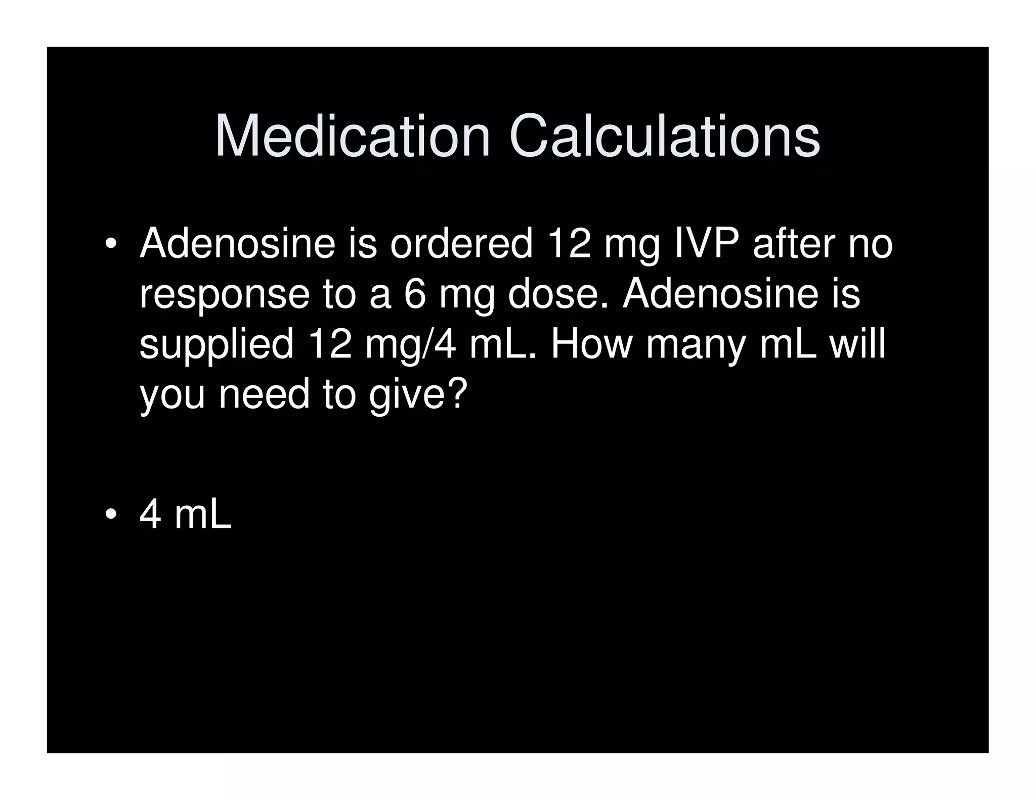 Pharmacology drug dosage calculations | PDF