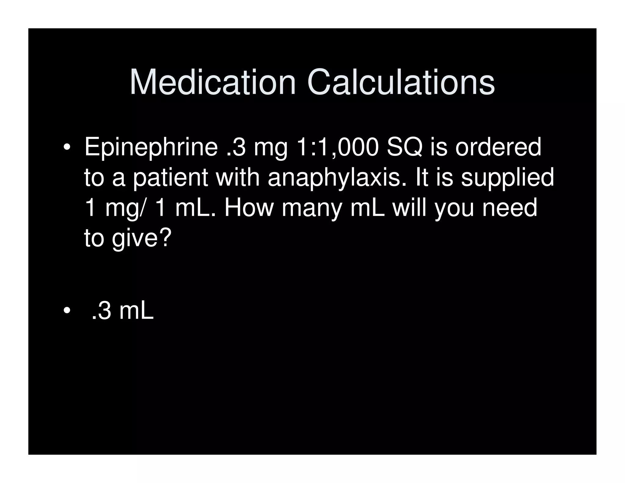 Pharmacology drug dosage calculations | PDF