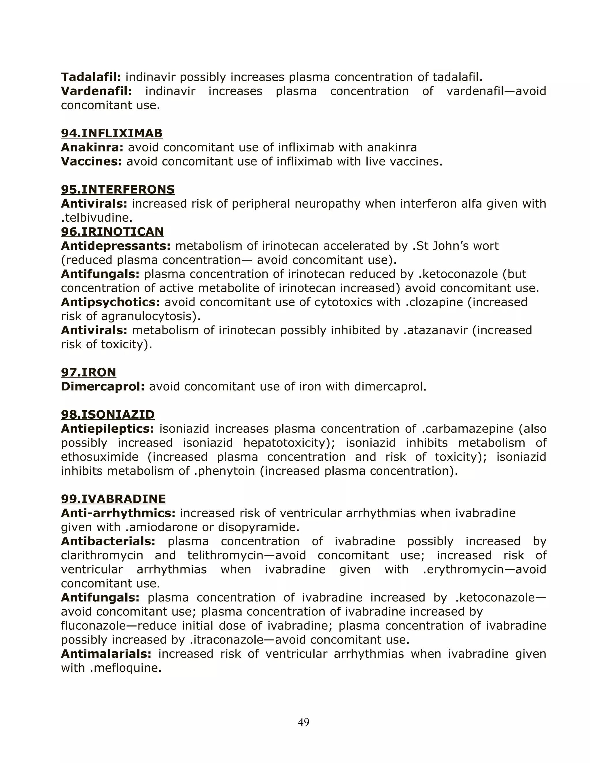 Pharmacology drug interaction hand book f | DOC