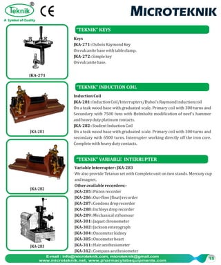 Pharmacology equipment Manufacturer from India | PDF | Computer ...