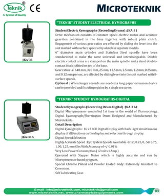 Pharmacology equipment Manufacturer from India | PDF | Computer Peripherals | Computing