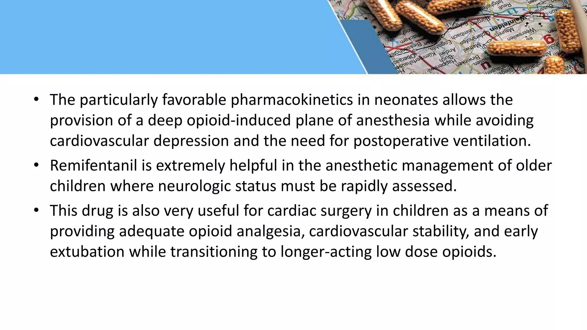 Pharmacology for pediatric anaesthesia [autosaved] | PPTX
