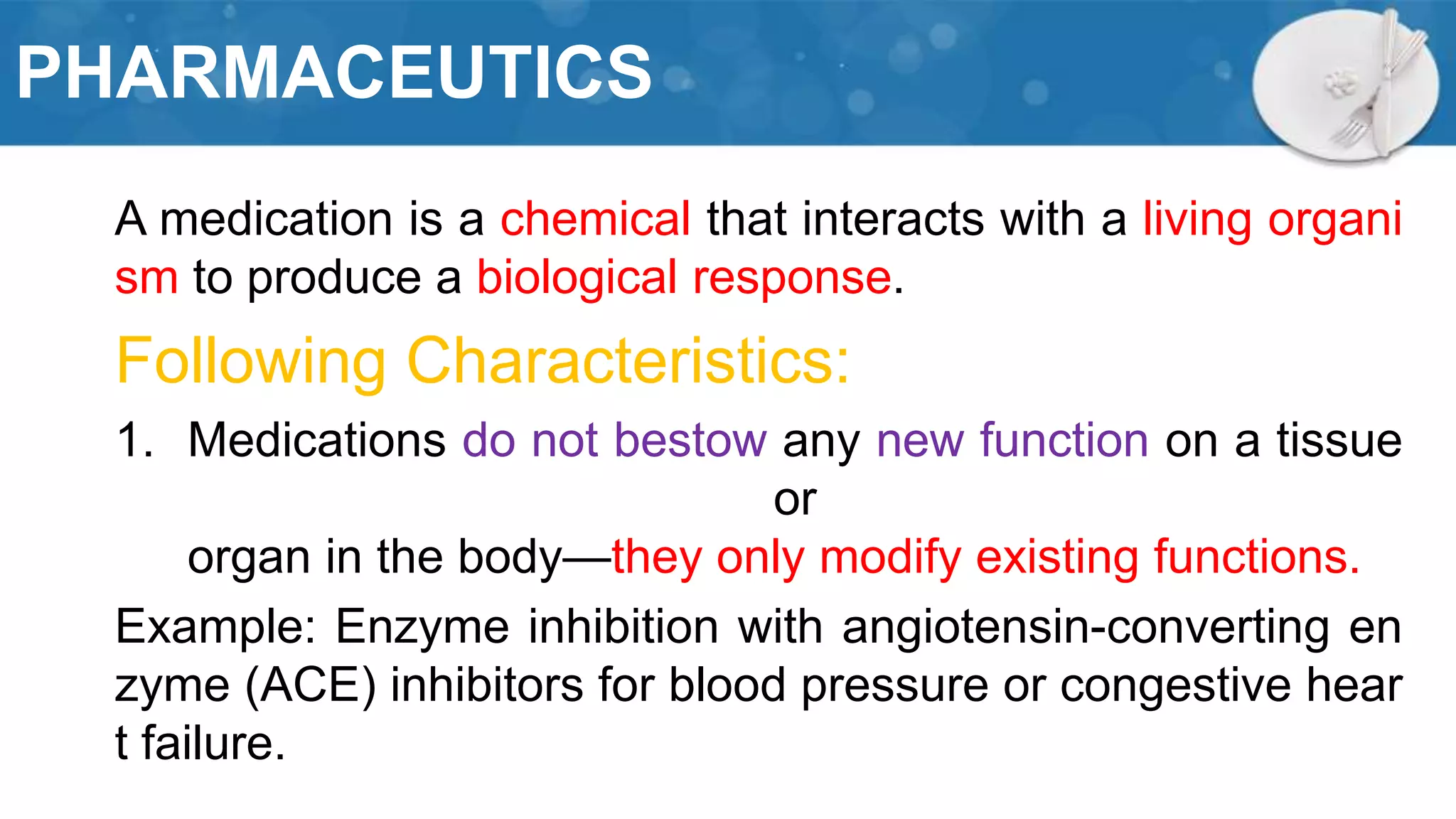 Pharmacology for rehablitition nursing in geriartic | PPTX