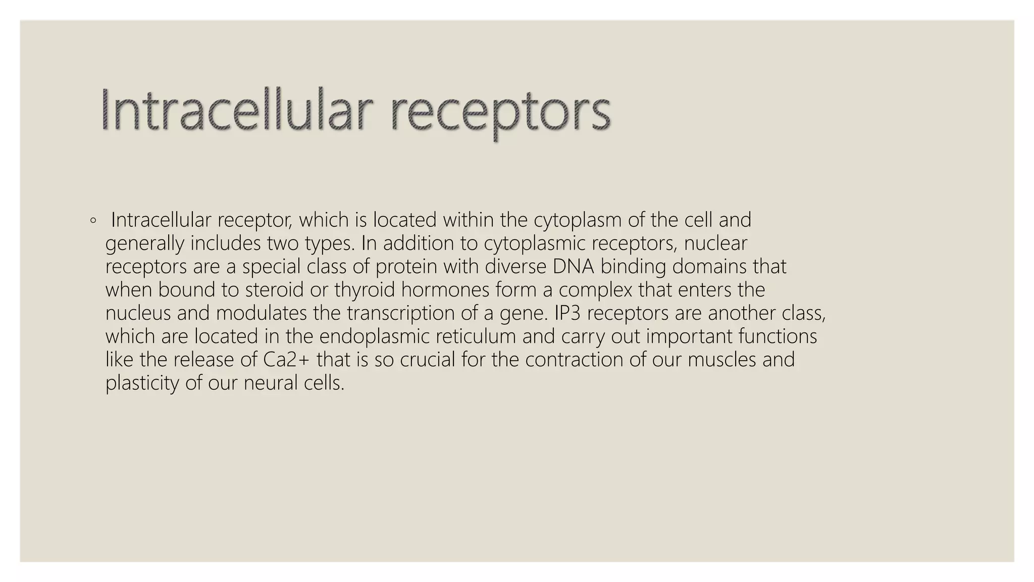 intracellular receptors | PPTX
