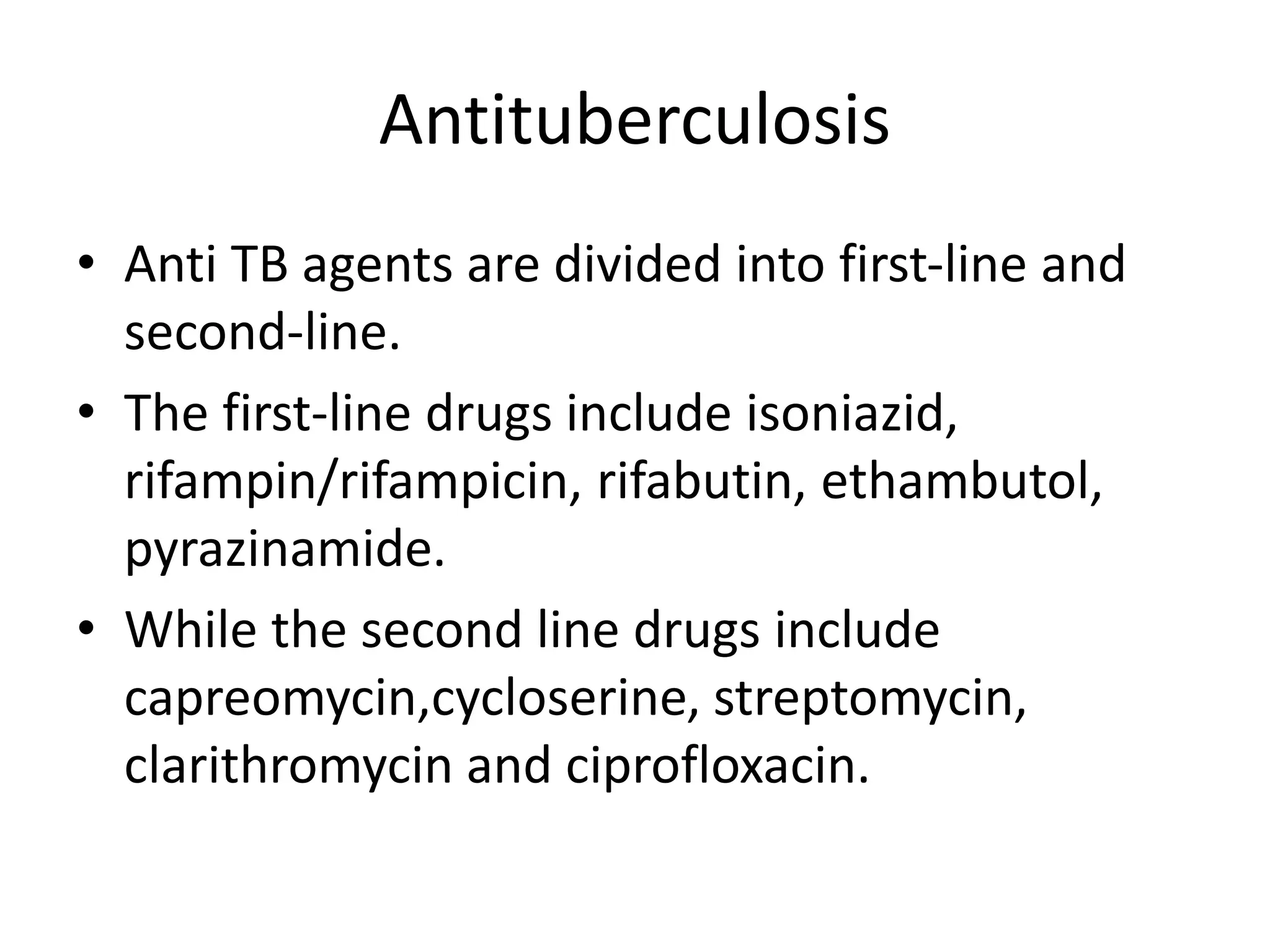 PHARMACOLOGY I n - Antituberculosis.pptx