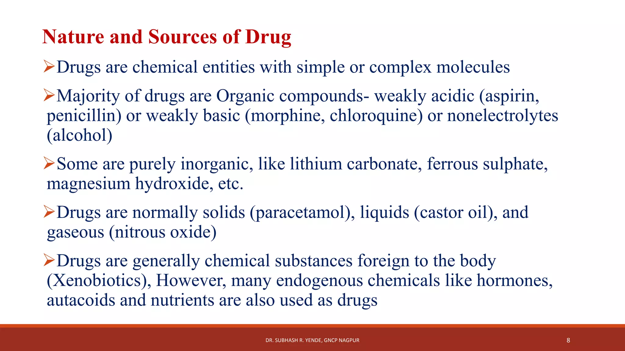 Pharmacology I Introduction to General Pharmacology | PPTX