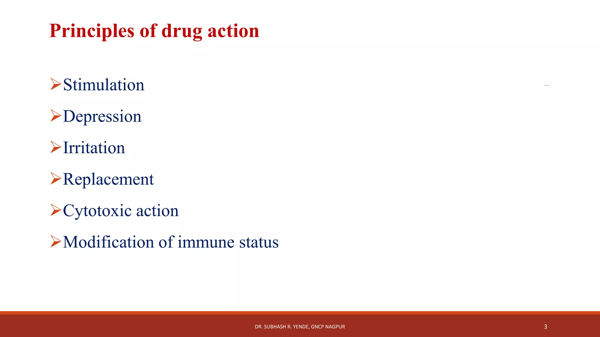 Pharmacology I pharmacodynamics I (Mechanism of Drug Action) | PPTX
