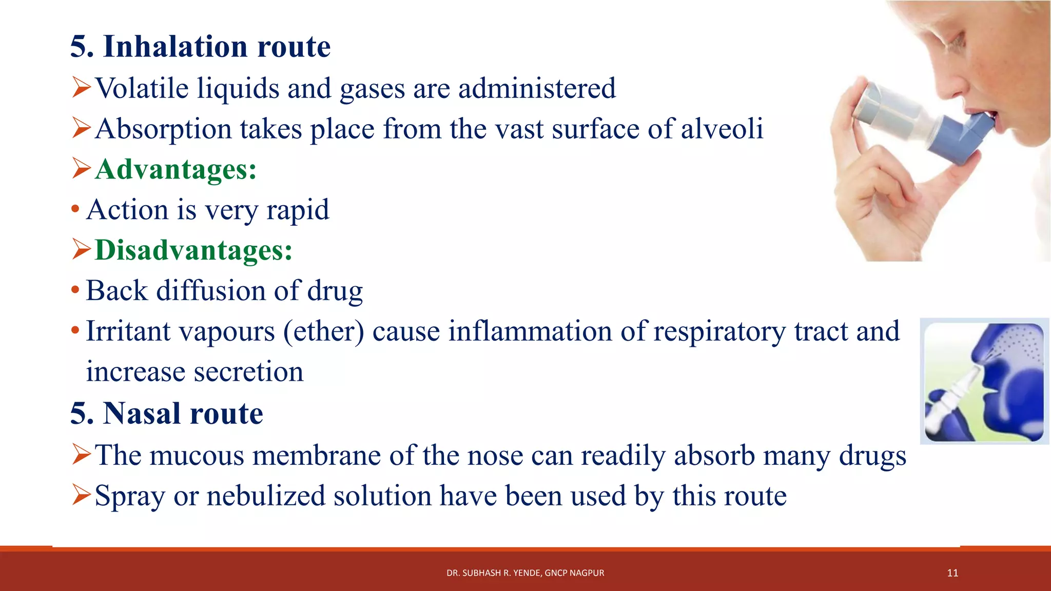 Pharmacology I Route of drug administration | PPTX