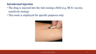 Pharmacology I Route of drug administration | PPTX