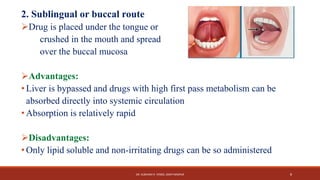Pharmacology I Route of drug administration | PPTX