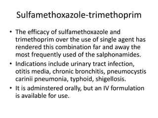 PHARMACOLOGY I - Sulphonamides.pptx