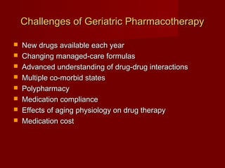 Pharmacology in old age | PPT