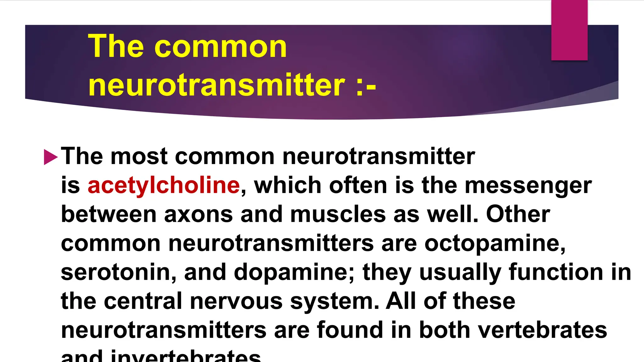 Ppt on neurotransmitter | PPTX